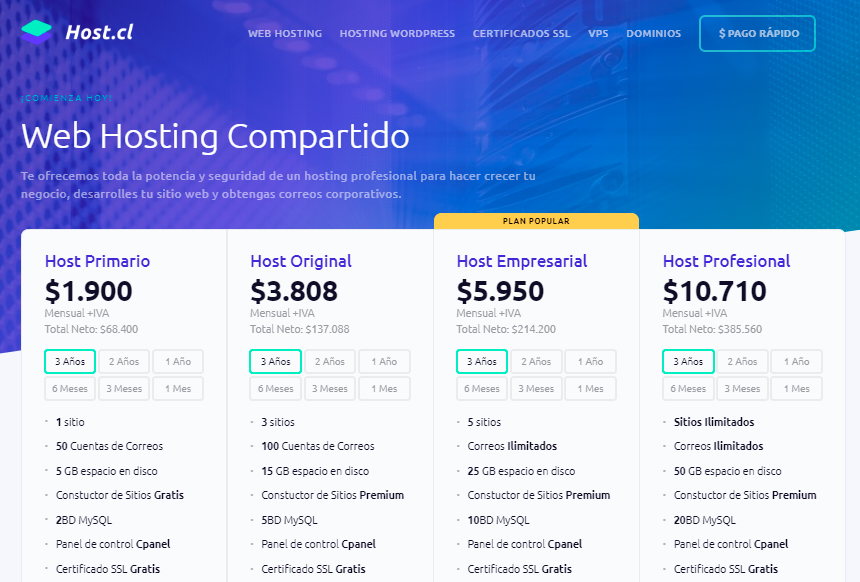 Host - Mejorhosting.cl