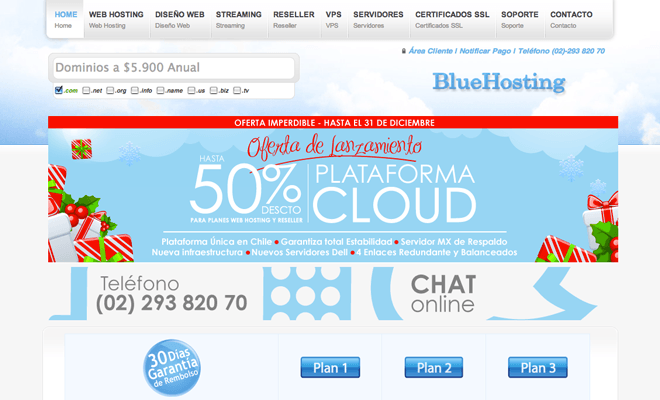 Bluehosting Hosting en Chile | Mejor Hosting