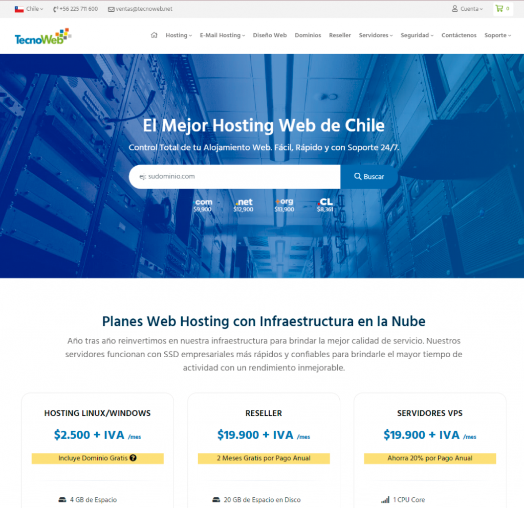TecnoWeb Hosting | Mejor Hosting